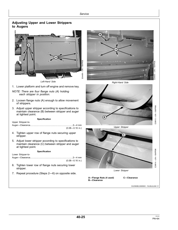 John Deere 896 Auger Platform North America (360001-370000) Operator's ...