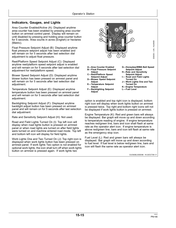 John Deere A400 Self-Propelled Windrower Export Edition (360001-370000 ...