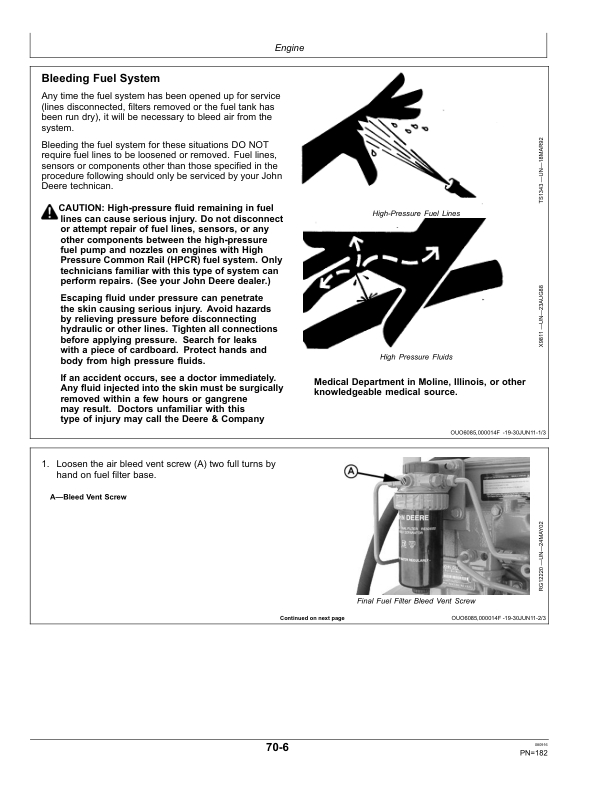 John Deere A400 Self-Propelled Windrower (Export Edition) Operator's ...
