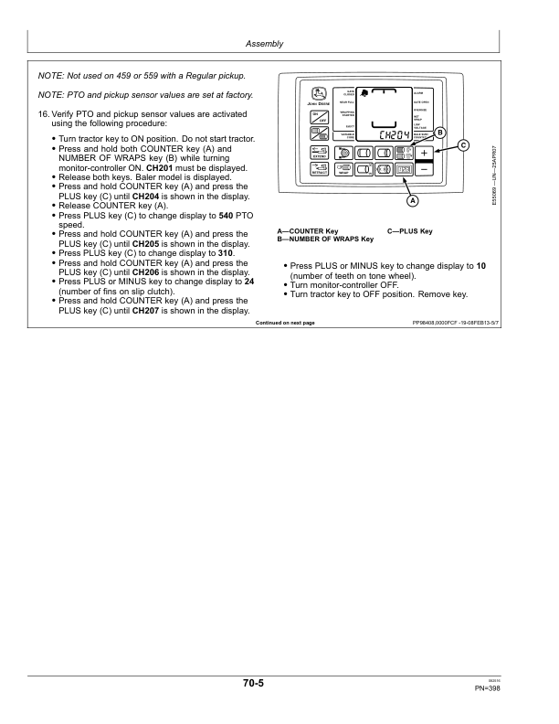 John Deere 459, 459S, 559 & 559S Round Balers (North American) Operator ...