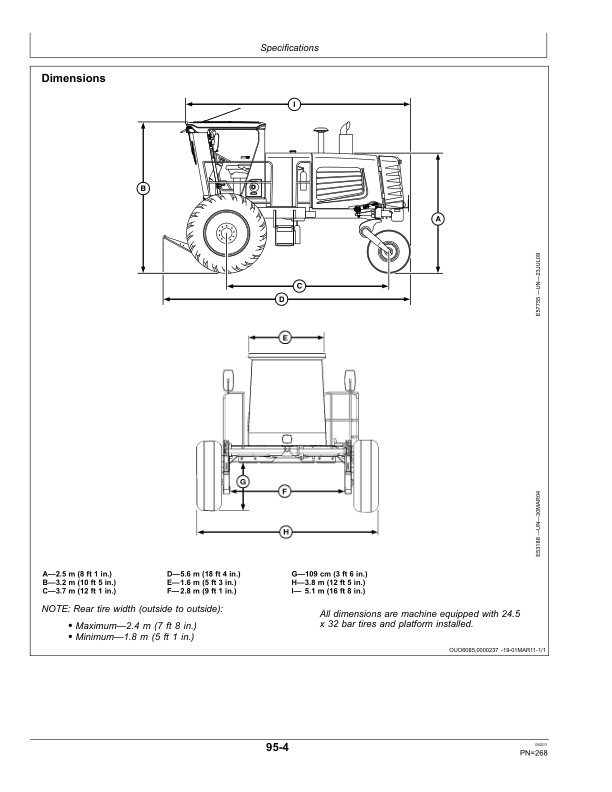 John Deere D450 Self-Propelled Windrower (381501-) Operator's Manual ...