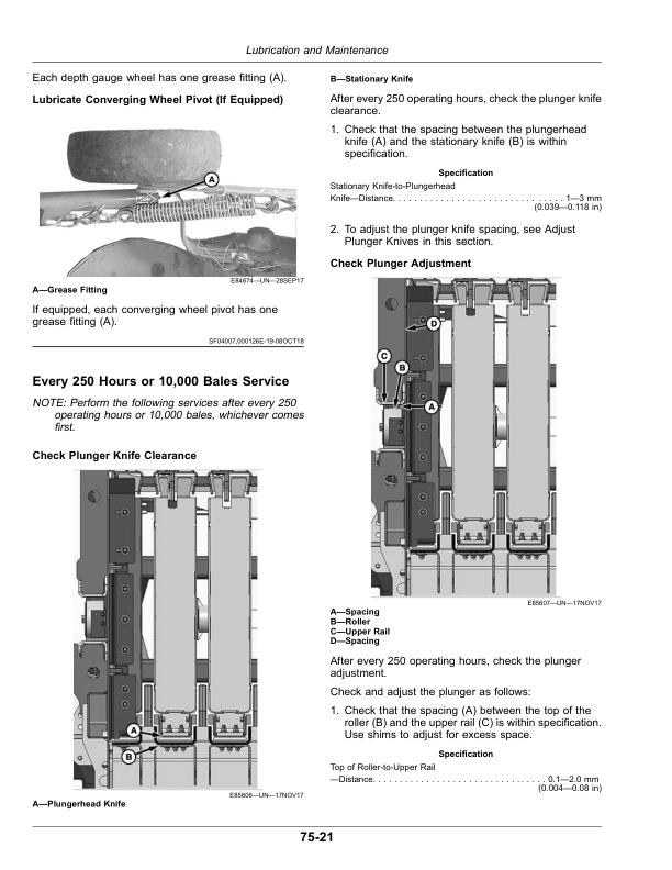 John Deere L331, L331 Precutter, L341, L341 Precutter Large Square ...