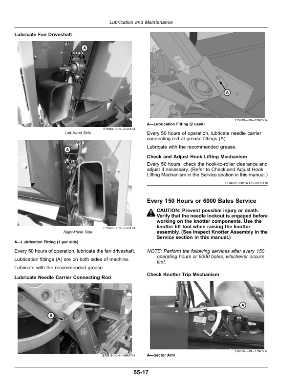 John Deere L331, L331 Precutter, L341, L341 Precutter Large Square ...