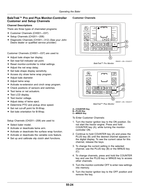 John Deere 460M, 560M Round Balers (460000-) (Export Edition) Operator ...