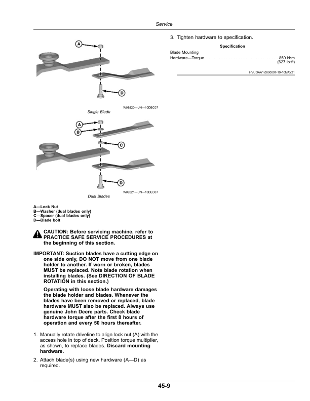 John Deere FC10R (000260-), FC12E (001800-),FC15E (000700-), FC15M ...