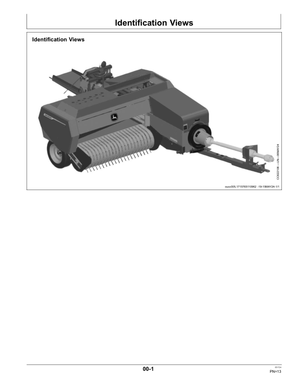 John Deere S200 Square Baler Operator's Manual (OMFH354470)