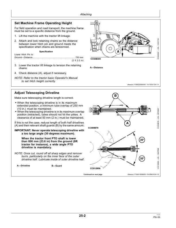 John Deere F310R, F350R Mower-Conditioners, F350M Mower Operator's ...