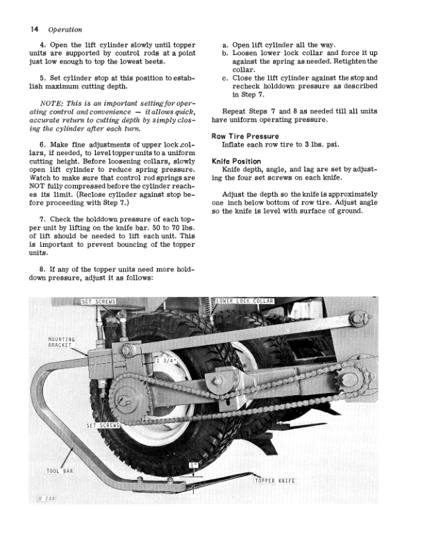 John Deere 341, 461 Beet Topper Windrowers Operator's Manual (OMGA10001)