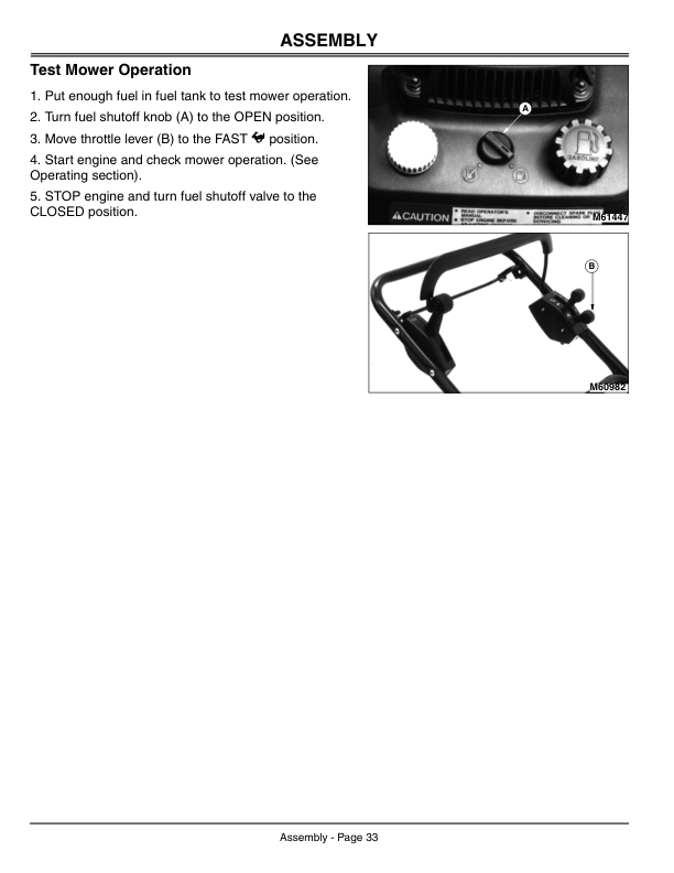 John Deere JX85 21-Inch Commercial Walk Behind Rotary Mower (010001 ...