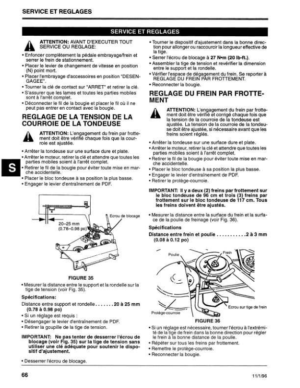 John Deere 38, 46 Inch Sabre Lawn Tractor (1338G, 1538G, 1538H, 1546G ...