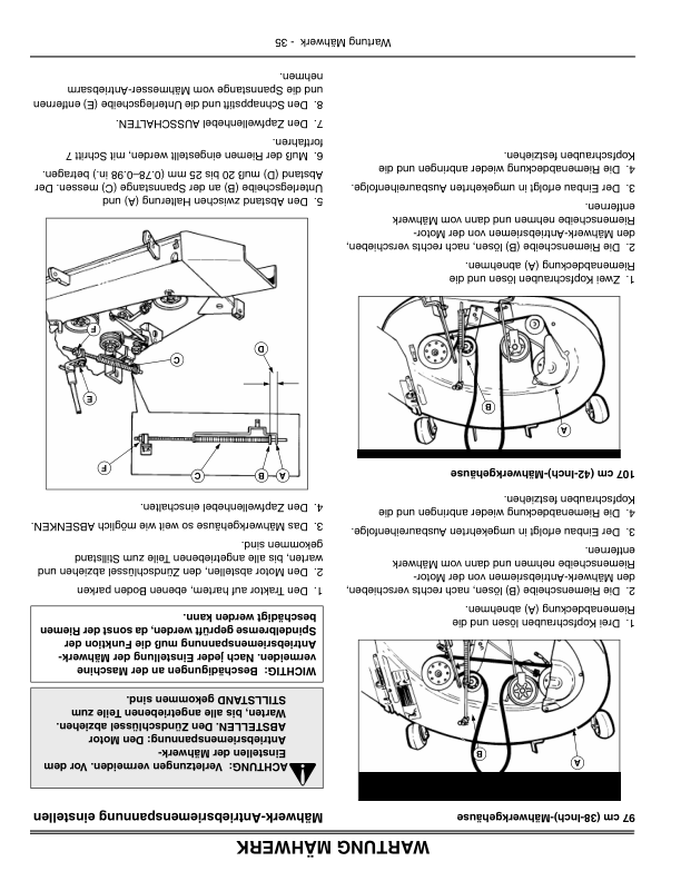 John Deere 97-14HS & 107-17HS SABO Lawn Tractors (010001-) Operator's ...