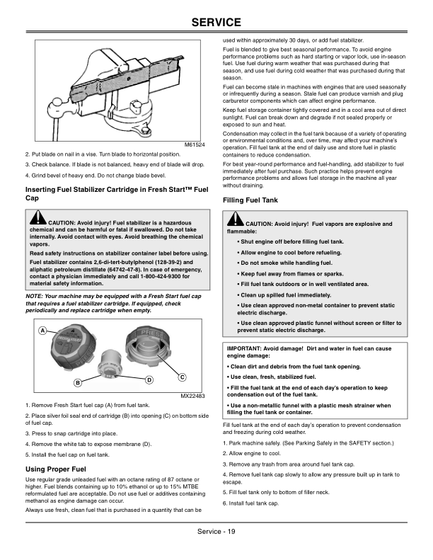 John Deere JS25, JS35 Walk-Behind Mower (100001-) Operator's Manual ...