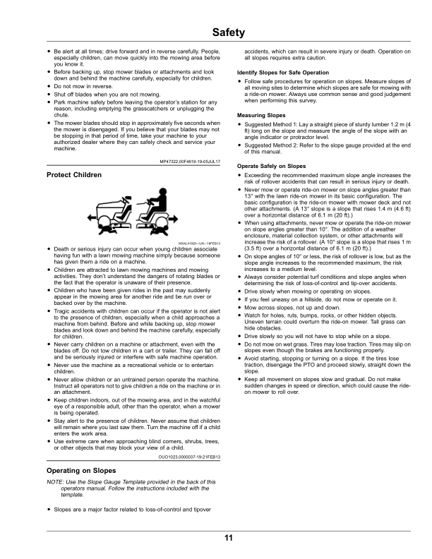John Deere Z335E, Z355E ZTrak Zero-Turn Mowers North America (010001 ...