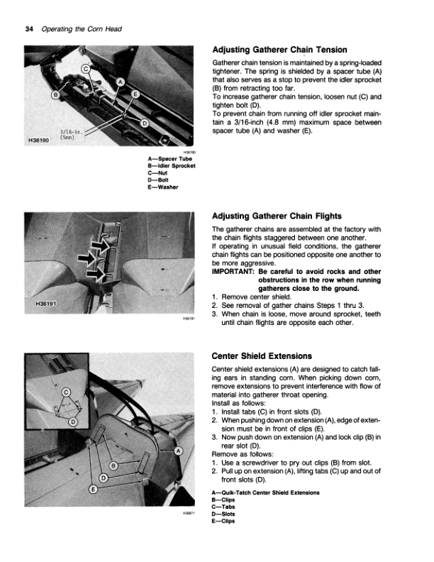 John Deere 40 Series Corn Heads (3300, 4400, 4420, 6600, 6620, 7700, 7701, 7720, 8820 Combines ...