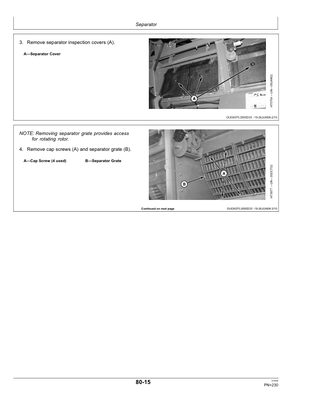 John Deere S690 HILLMASTER Combine (730101-) Operator's Manual (OMH235518)