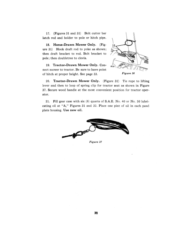John Deere No. 4 Big (Enclosed Gear) Sickle Mower (High Lift) Operator ...