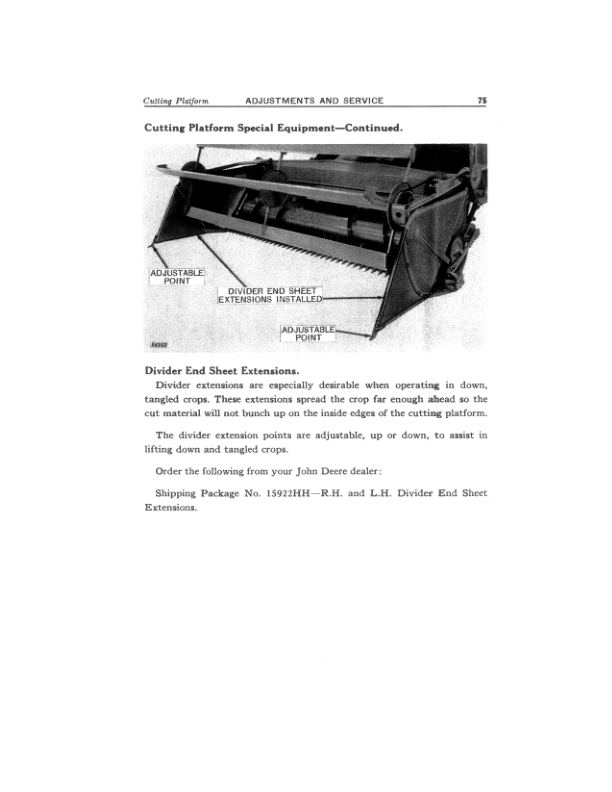 John Deere 45 Self-Propelled Combine (Round Back) Operator's Manual ...
