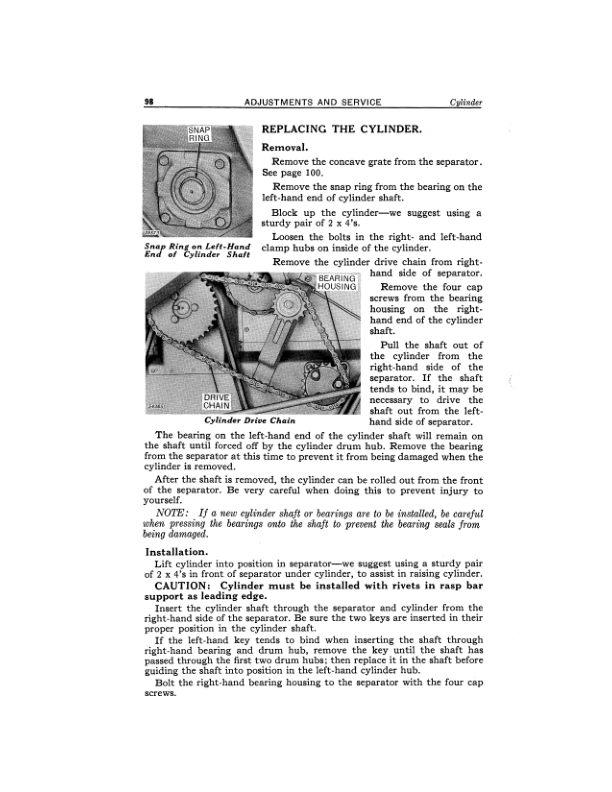 John Deere 45 Self-Propelled Combine (Roundback) Operator's Manual ...