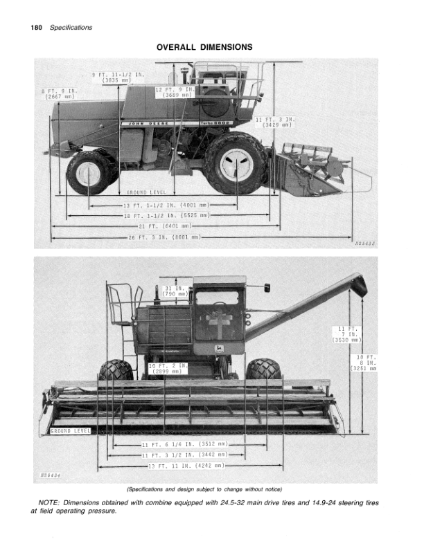 John Deere 6602 Combine Operator's Manual (OMH88385)