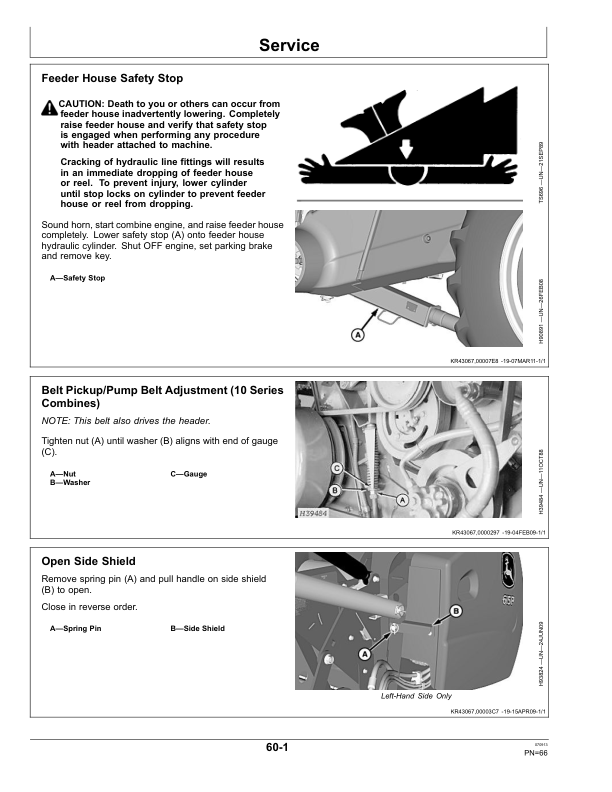 John Deere 600P Series (615P) Belt Pickup (765001-) Operator's Manual (OMHXE69813)
