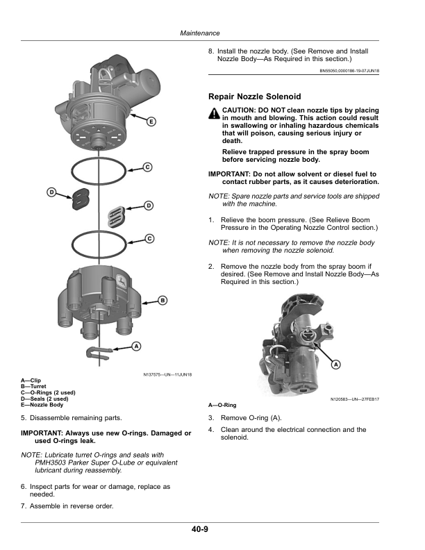John Deere ExactApply Nozzle Control System (-180000) (North American ...