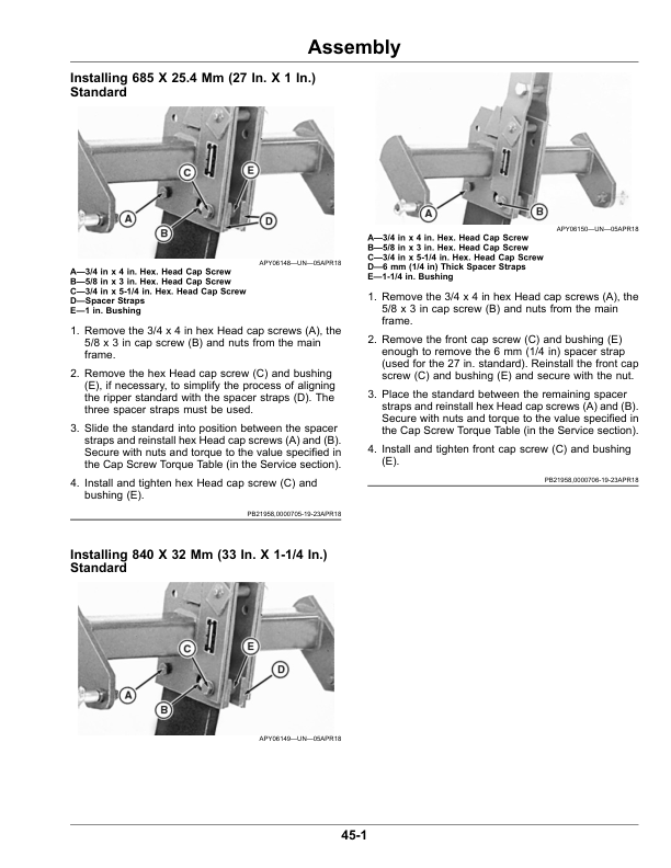 John Deere 22B Integral Ripper Operator's Manual (OMKK54046)