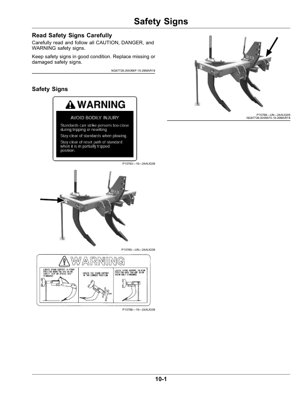 John Deere 913 V-Ripper Operator's Manual (OMKK54101)