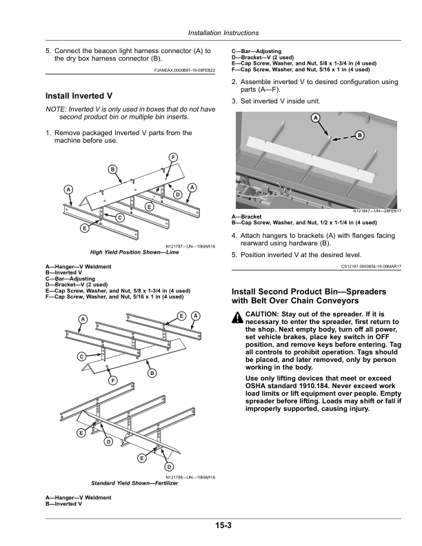 John Deere DS35 G4.5 Dry Spinner Spreader Operator's Manual (OMKK78887)