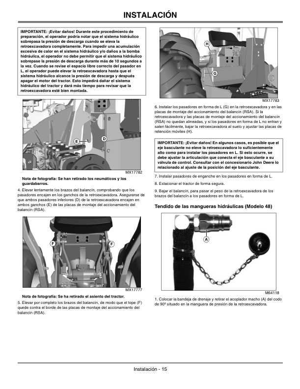 John Deere 46, 47 & 48 Backhoe Operator's Manual (OMLVU13145)