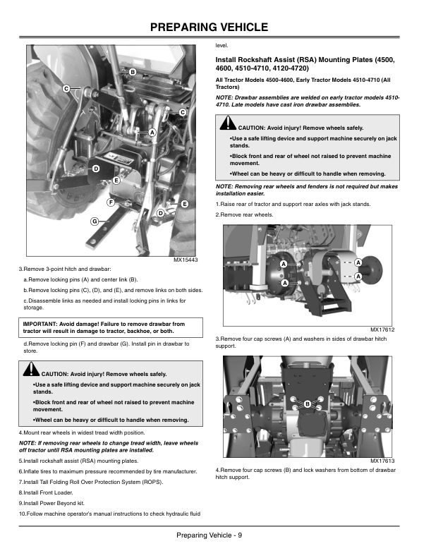 John Deere 447 & 448 Backhoe Operator's Manual (OMLVU16563)
