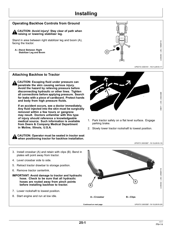 John Deere 270B Backhoe Operator's Manual (OMLVU30066)