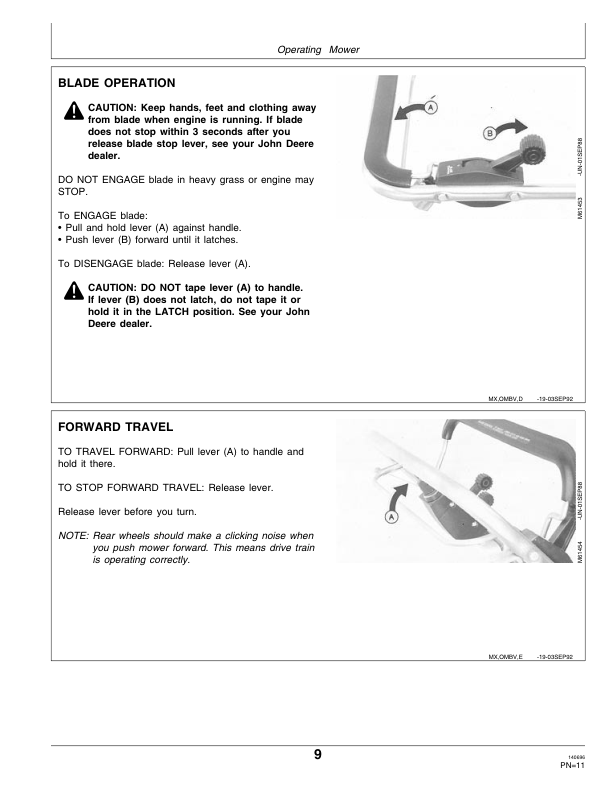 John Deere 14SB (255001-), 14SE (225001-) Rotary Mowers Operator's ...