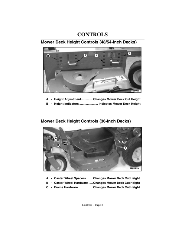 John Deere GS30, GS45, GS75 Walk-Behind Mowers (015001-) Operator's ...
