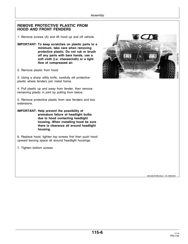 John Deere 6x4 Gator Utility Vehicle North America (001001-008790 ...