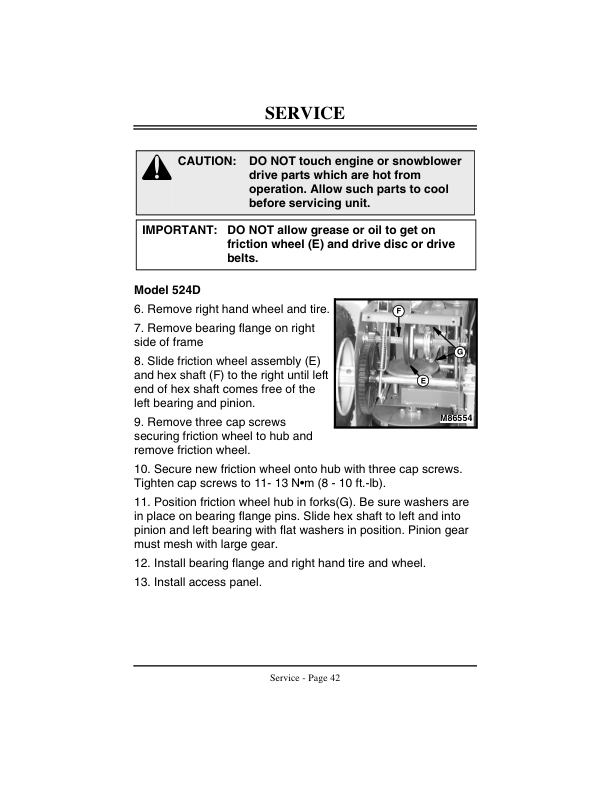 John Deere 524D, 826D Walk-Behind Snowblower (170001-) Operator's ...