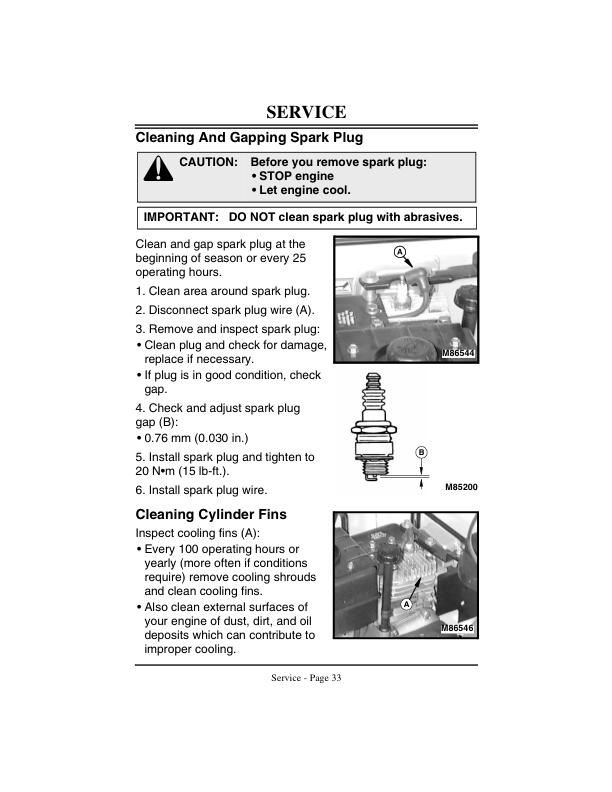 John Deere 524D, 826D Walk-Behind Snowblower (170001-) Operator's ...