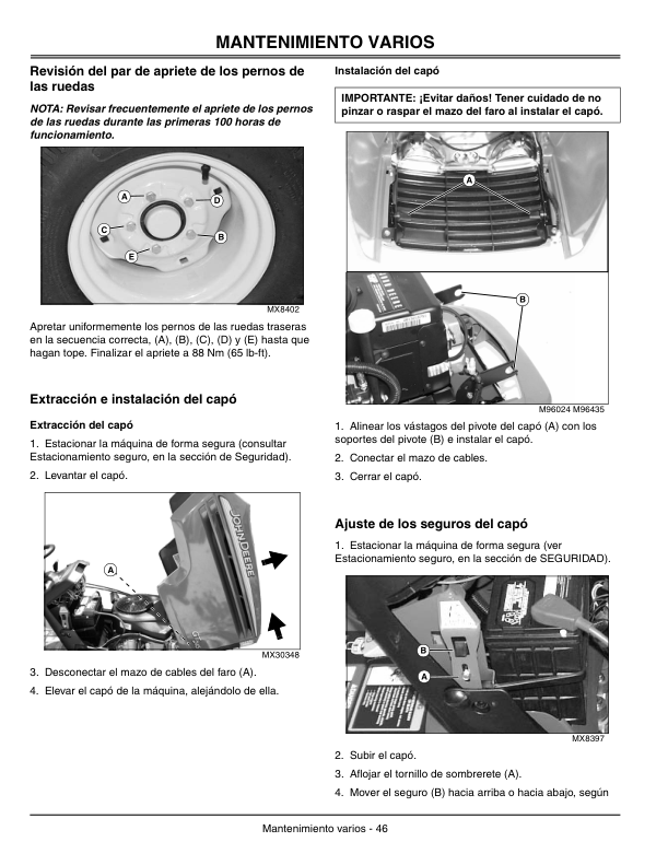 John Deere Garden Tractor GT245 Operator's Manual (OMM154700)