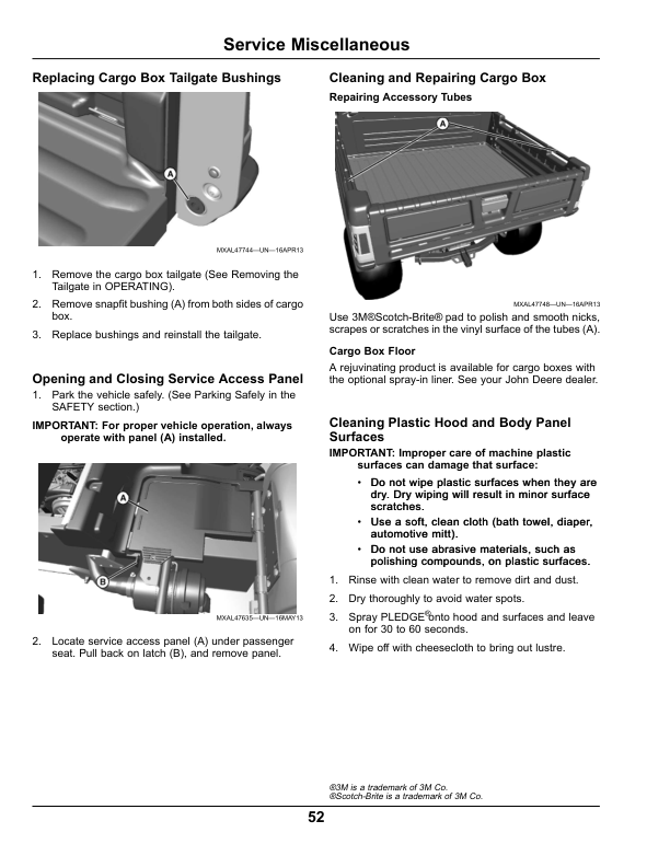 John Deere TX Gator Utility Vehicle North American (Excludes California ...