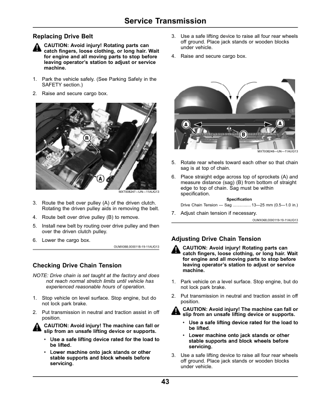 John Deere TH 6x4 Gas Gator Utility Vehicles (Engine-Kawaski FH601) Operator's Manual (OMM178644)