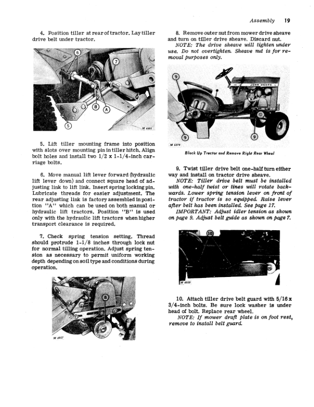 John Deere 30 Integral Rotary Tiller Operator's Manual (OMM41220)