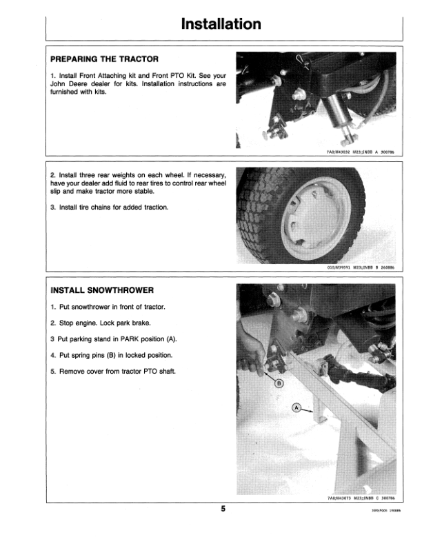 John Deere 46-Inch Snowthrower Operator's Manual (OMM70555)