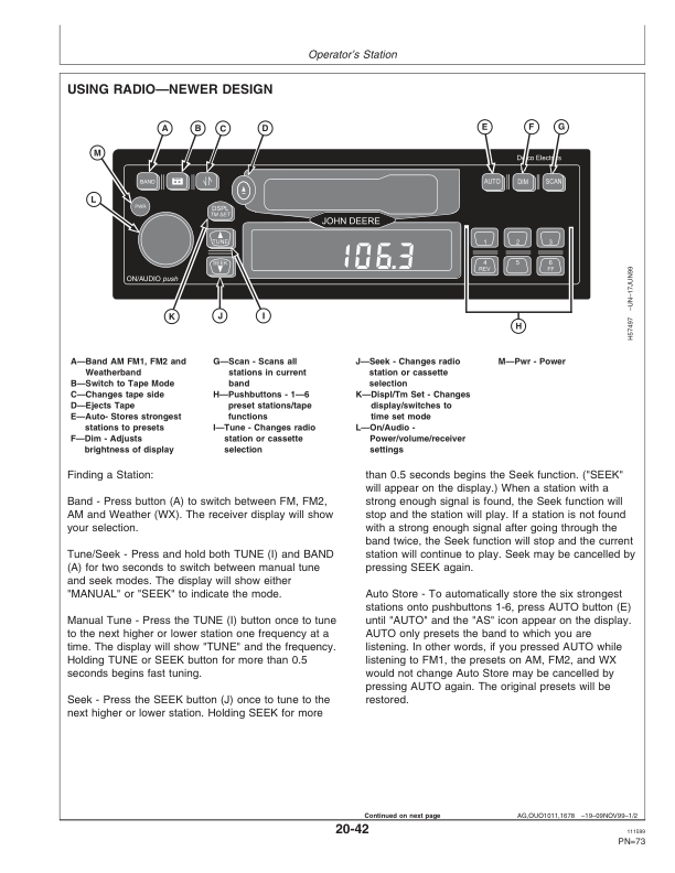 John Deere 9976 Cotton Picker Operator's Manual (OMN200862)