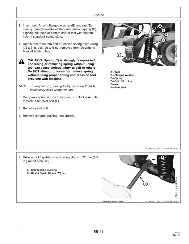 John Deere 2210 Floating Hitch Field Cultivator North America (006000-007999) Operator's Manual ...