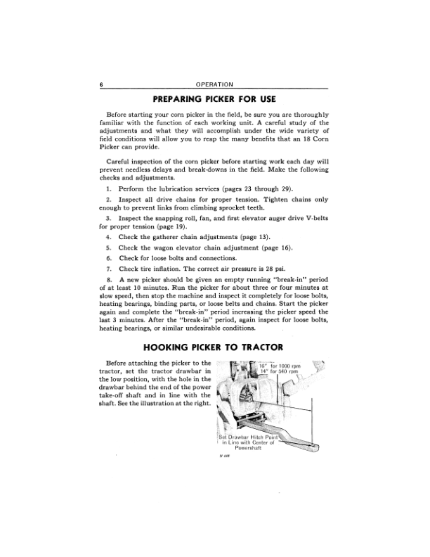 John Deere 18 Corn Picker Operator's Manual (OMN97554)