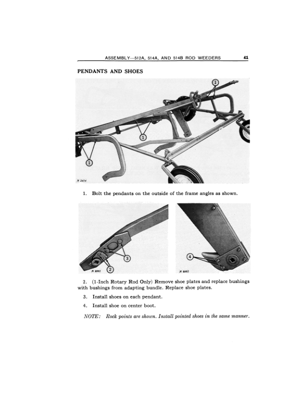 John Deere 500 Series Rod Weeder - 510A, 512A, 514A, 514B Operator's ...
