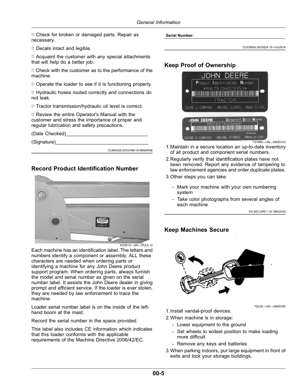 John Deere 741 Loader (Brazilian Edition) Operator's Manual (OMP74051)