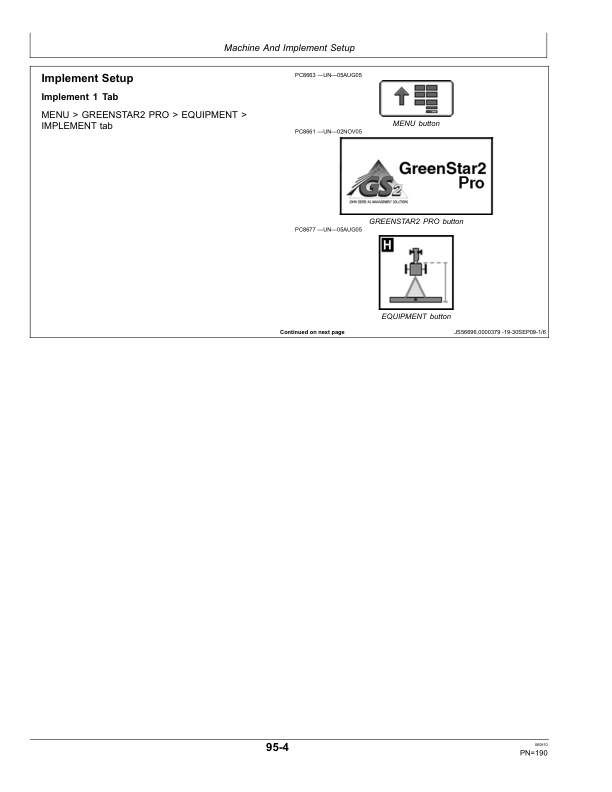 John Deere GS2 Display - Basic Applications Greenstar 2100, 2600 ...