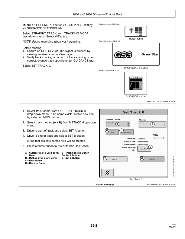 John Deere AutoTrac RowSense Operator's Manual (OMPFP12207)