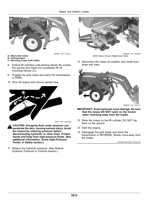 John Deere 300R, 320R, 440R Loaders Operator's Manual (OMPXX10910)