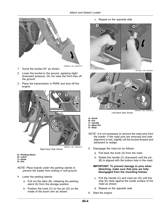 John Deere 700M Loader Operator's Manual (OMPXX12691)